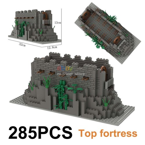 MOC Military WWII Army Fortress Baseplate Building Blocks Bricks ...