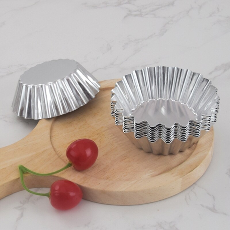 20Pcs Eggs Tart Molds Small Tart Pans Baking Tool Cake Tartlets Cookie ...