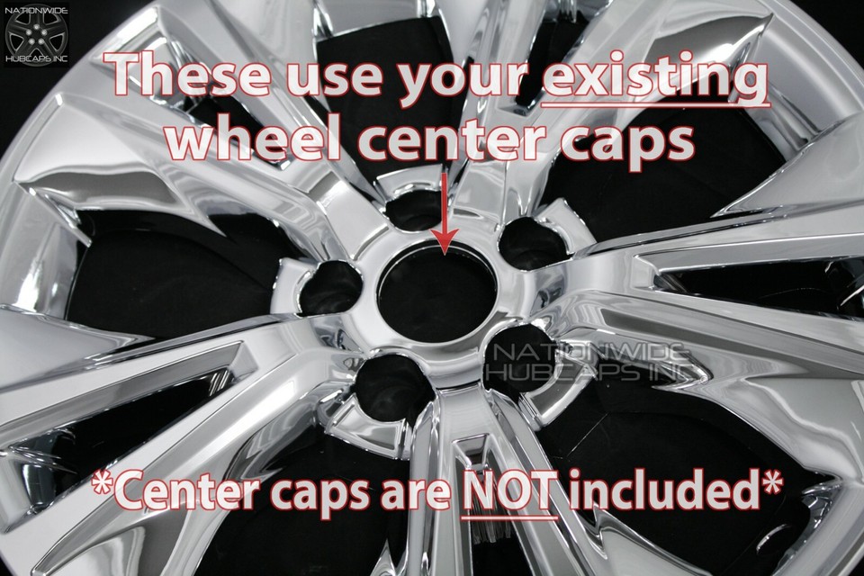2014-2019 Toyota Highlander 18" Chrome Wheel Skins Full Rim Covers Hub ...