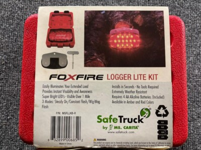 FoxFire Logger Light Amber FLLK-A MARPAC Packaged in blow molded case ...
