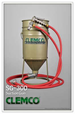 Powerful Suction Sandblaster, Portable Sandblasting Gun with Hopper, SG ...