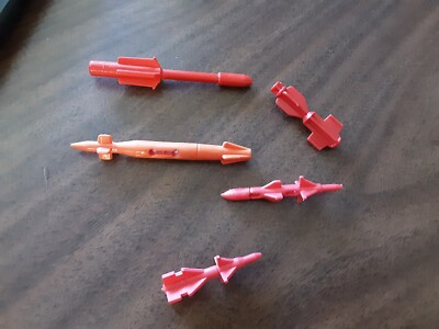 Vintage GI JOE Accessories Lot of 5 Orange Red Various Missiles | eBay