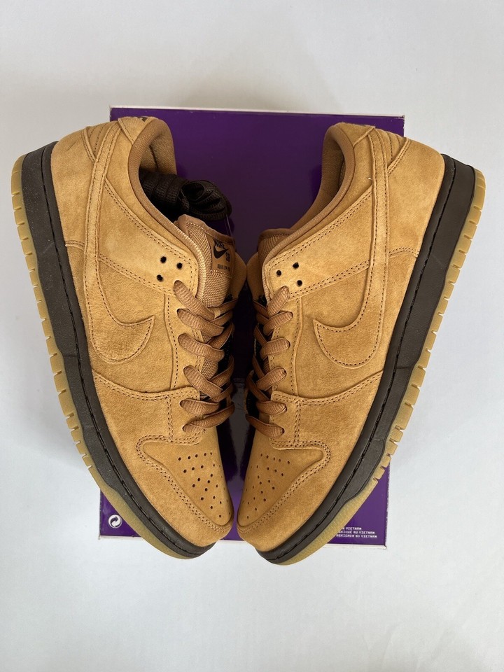 Nike SB Dunk low Pro Mocha Wheat Flax Brown Sneaker BQ6817-204 Men’s ...