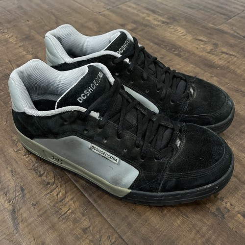 Vintage DC Shoes Mens 12 Axel Skate Fat Tongue Skateboard Black Chunky ...