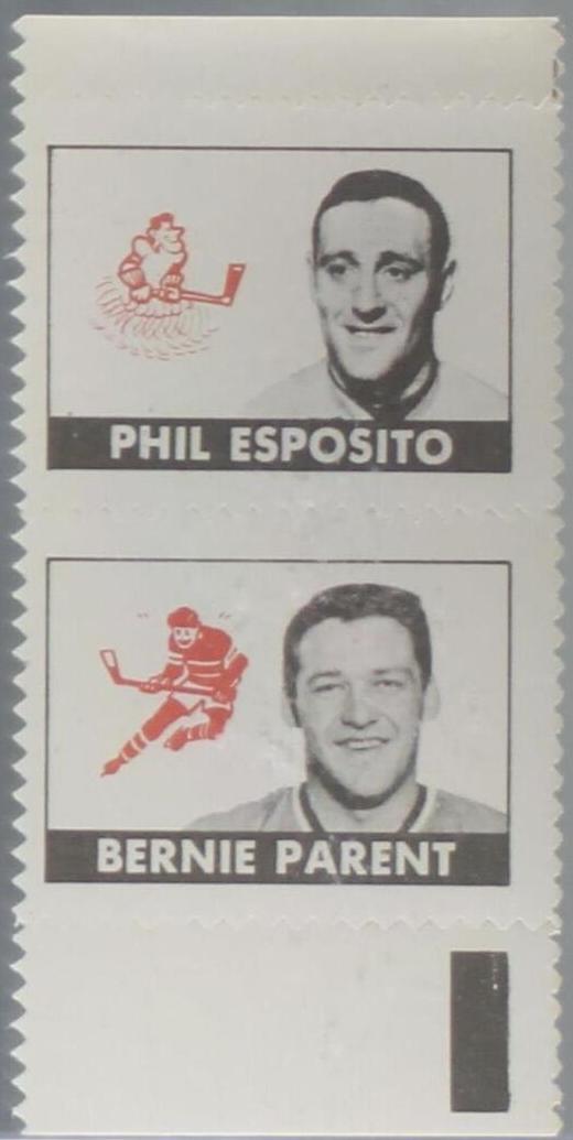 1969-70 O-Pee-Chee - Stamps Phil Esposito, Bernie Parent Panels for ...