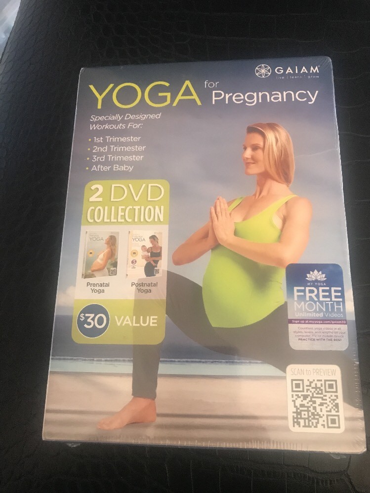 2 DVD Set Prenatal Postnatal Yoga for Pregnancy GAIAM NEW Shiva Rea ...