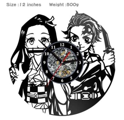 Demon Slayer: Kimetsu no Yaiba Anime Manga Wanduhr Uhr wall clock R ...