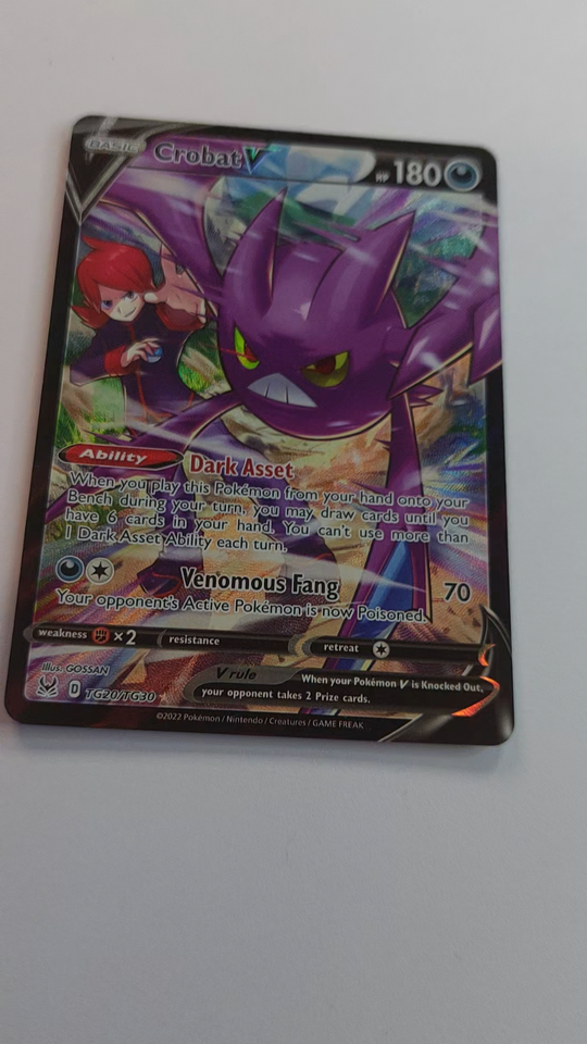 Pokémon TCG Crobat V Lost Origin Trainer Gallery TG20/TG30 Holo Ultra ...