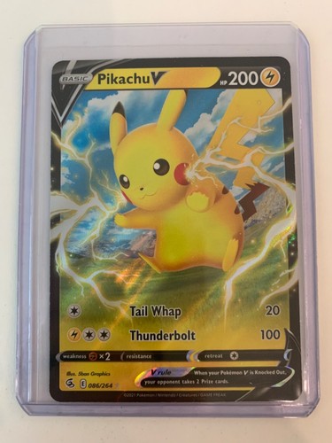 Pikachu V 086/264 Ultra Rare Fusion Strike Pokemon TCG | eBay