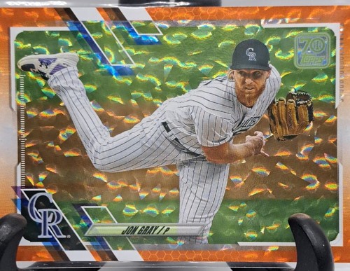 Topps 70th Colorado Rockies Jon Gray Orange Refractor Parallel 190/299 ...