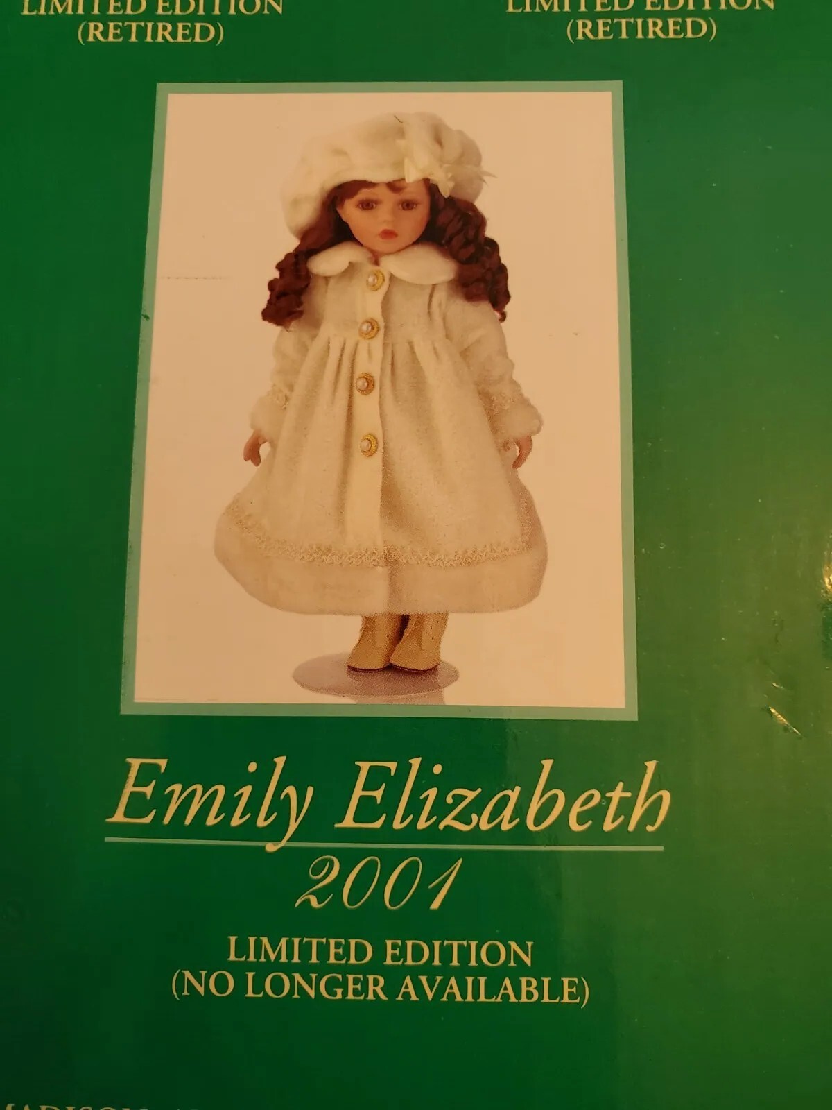 PS Design Emily Elizabeth 2001 Limited Edition Porcelain Doll 8 With ...