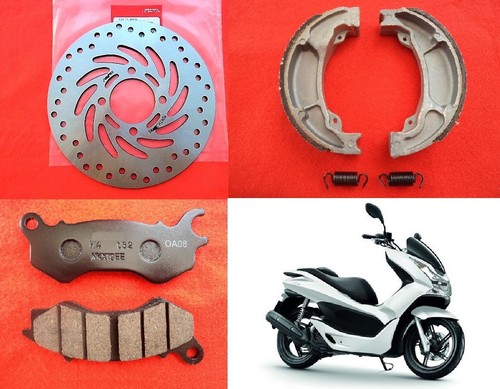 Honda PCX 125 Brake Disc + Pads + Shoes Set 2009 2010 2011 2012 2013 ...