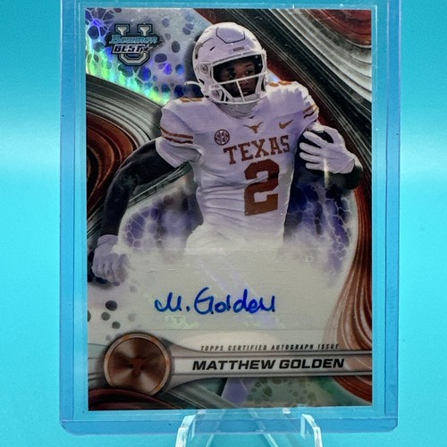 Matthew Golden RC AUTO 2024 Bowman U Best Refractor Texas / Green Bay ...