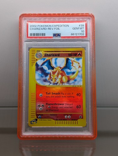 Pokemon 2002 Expedition Charizard Reverse Holo PSA 10 #39 Low Pop 71 | eBay