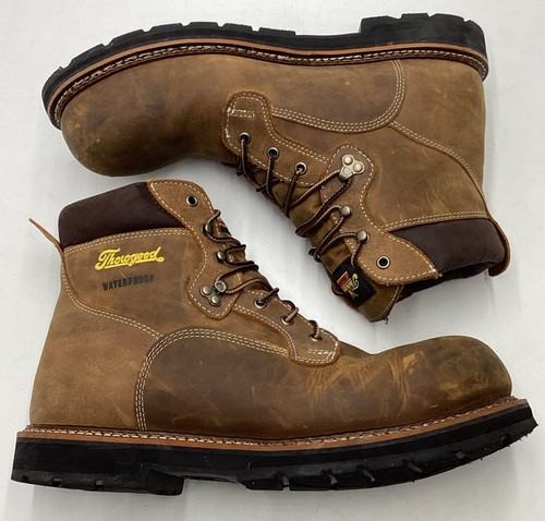Thorogood 804-4144 Men's 6" Leather WP Comp Safety Toe Work Boot Size ...