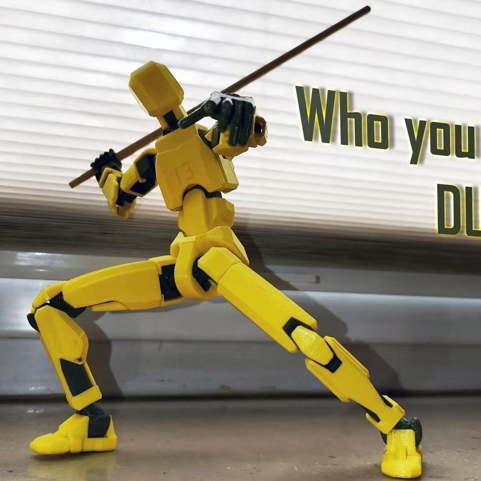 2X(Robot Action Figure, 3D Printed with Full Articulation for Stop ...