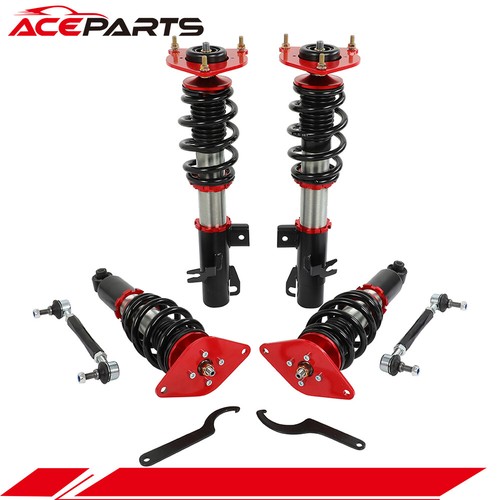 Red Coilovers Struts Shocks Suspension Spring For 02-06 Mini Cooper Adj ...