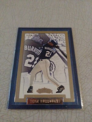 2002 SEAN BURROUGHS FLEER SHOWCASE #161 SP #D/1500 ROOKIE RC CARD ...