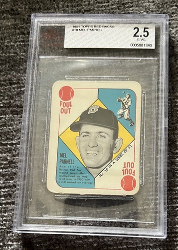 1951 Topps - Red Backs Mel Parnell #10 for sale online | eBay