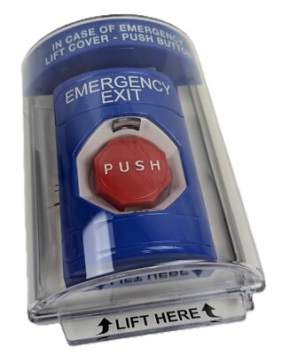 STI SS2449EX-EN Stopper Station Emergency Exit Push Button with Horn ...