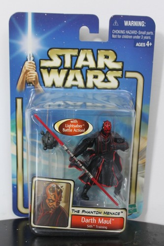 DARTH MAUL Sith Training Star Wars Phantom Menace Action Figure 2002 ...