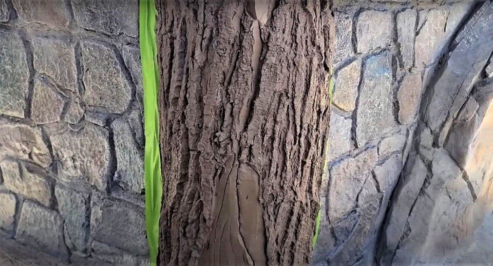 Polyurethane Mat Stamp PINE BARK | Concrete Cement Stamping Texture ...