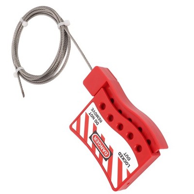 Adjustable Lockout Tagout Cable Lock Stainless Steel 6.56ft Length ...