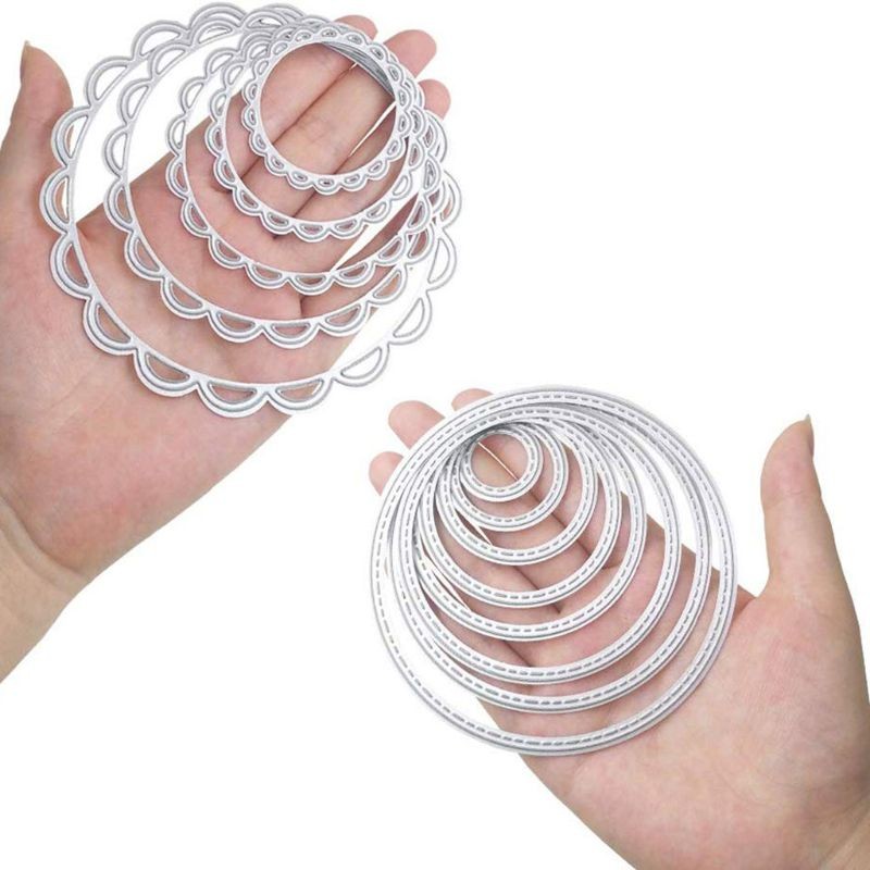 Lace Circle Round Metal Cutting Dies Stencil Scrapbooking DIY Album ...