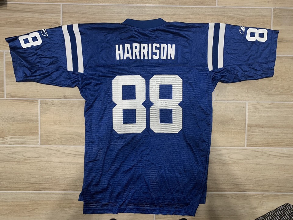 Reebok Indianapolis Colts Jersey #88 Marvin Harrison Jerey Men’s Large ...