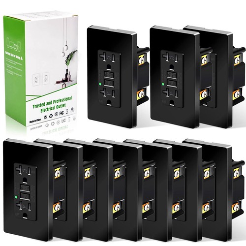 20A Amp GFCI GFI Tamper Resistant Safety Outlet Receptacle w/LED-TR ...