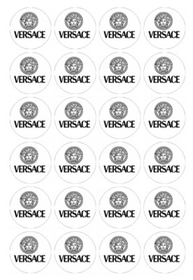 24 x Versace Edible Image Cupcake Toppers Pre-Cut | eBay