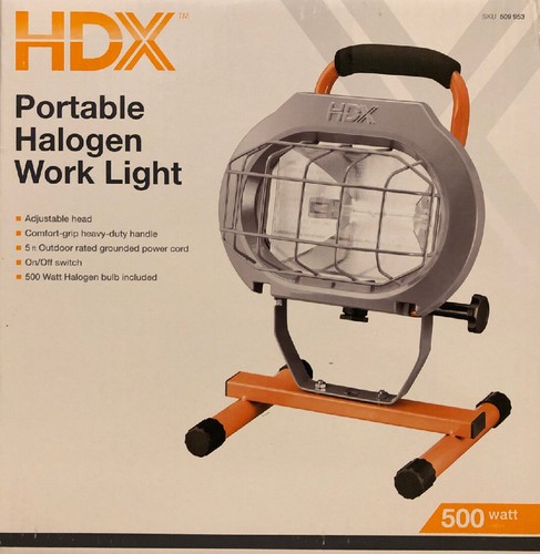 HDX 500-Watt Portable Halogen Work Light for sale online | eBay
