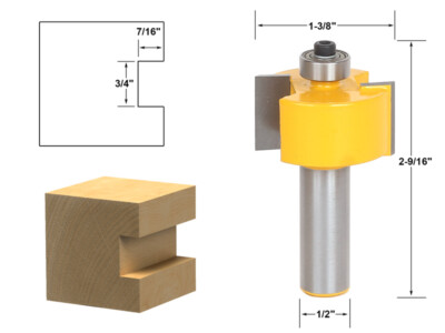 3/4" Slot Cutter Router Bit - 1/2" Shank - Yonico 14901 | eBay