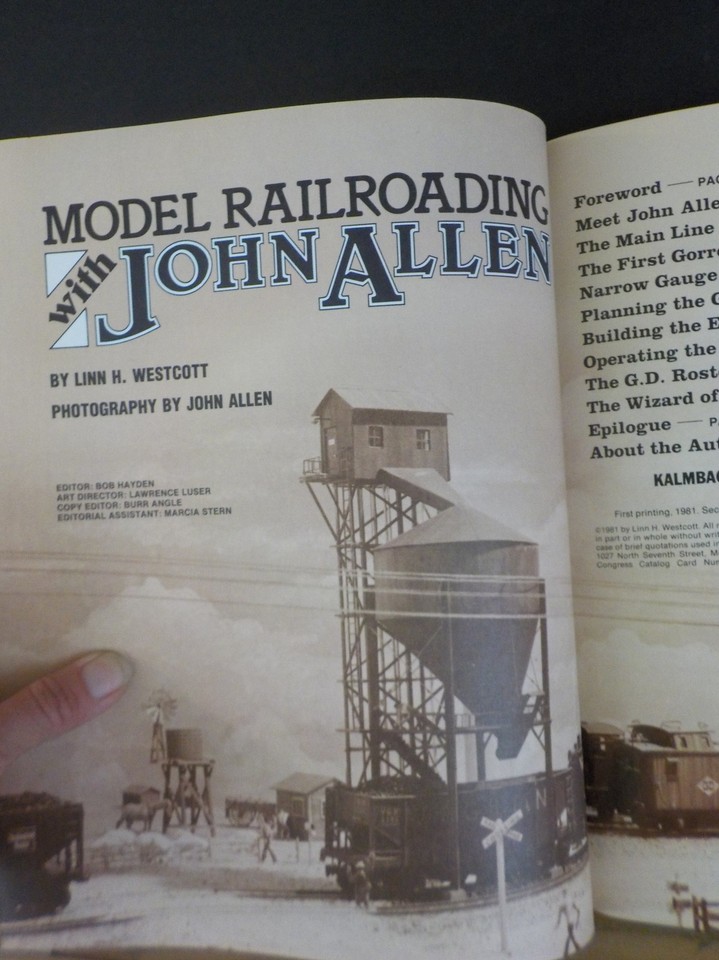 Model Railroading with John Allen By Linn Westcott HO Scale Gorre ...