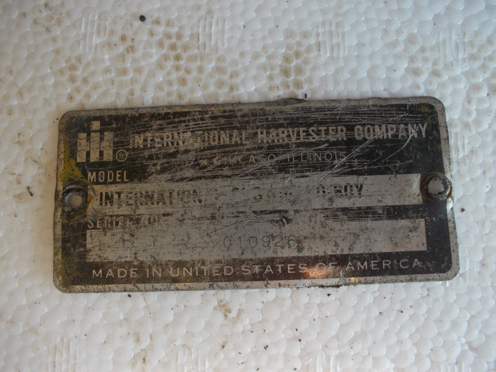 1969 International Farmall cub 154 tractor Original IH Serial Number ...