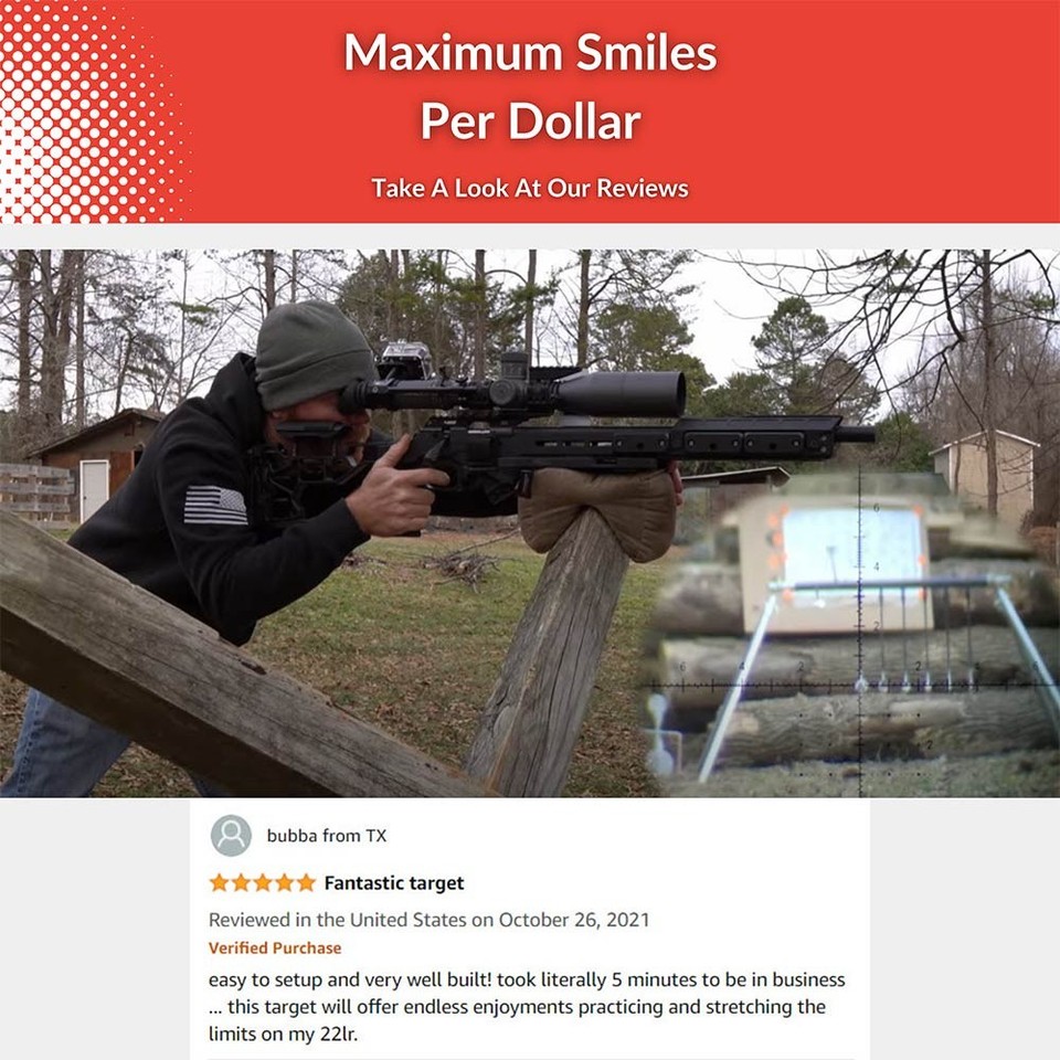 AR500 Kyl Steel Spinning Shooting Target Rimfire 22 Airgun Rifle Gun ...