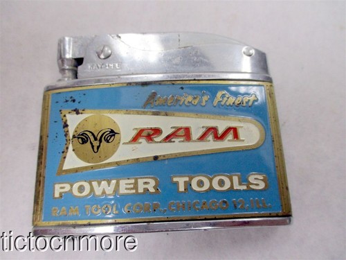 VINTAGE KAY-CEE RAM POWER TOOLS CHICAGO AUTOMATIC LIGHTER ADVERTISING ...