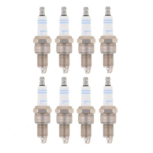8 pc Bosch 7909 Nickel Copper Spark Plugs for 5077 Ignition Wire ...