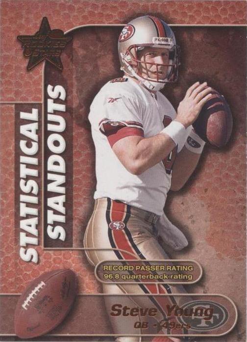 2000 Leaf Rookies & Stars - Statistical Standouts Steve Young #SS-32 / ...