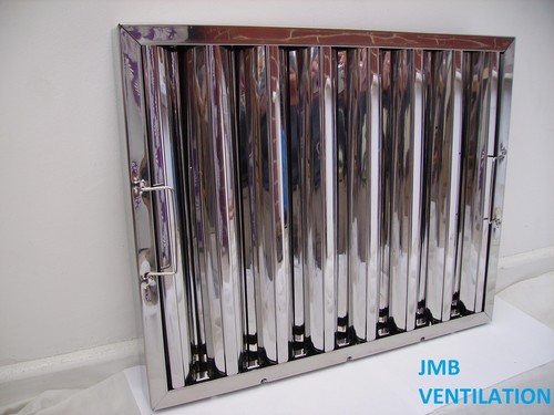 CANOPY BAFFLE GREASE FILTER 395 x 495 x 48 STAINLESS STEEL,CANOPY ...