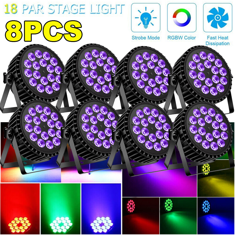 270W 18LED PAR Light RGBW Stage Bar Wash Lighting DMX DJ Disco Party ...