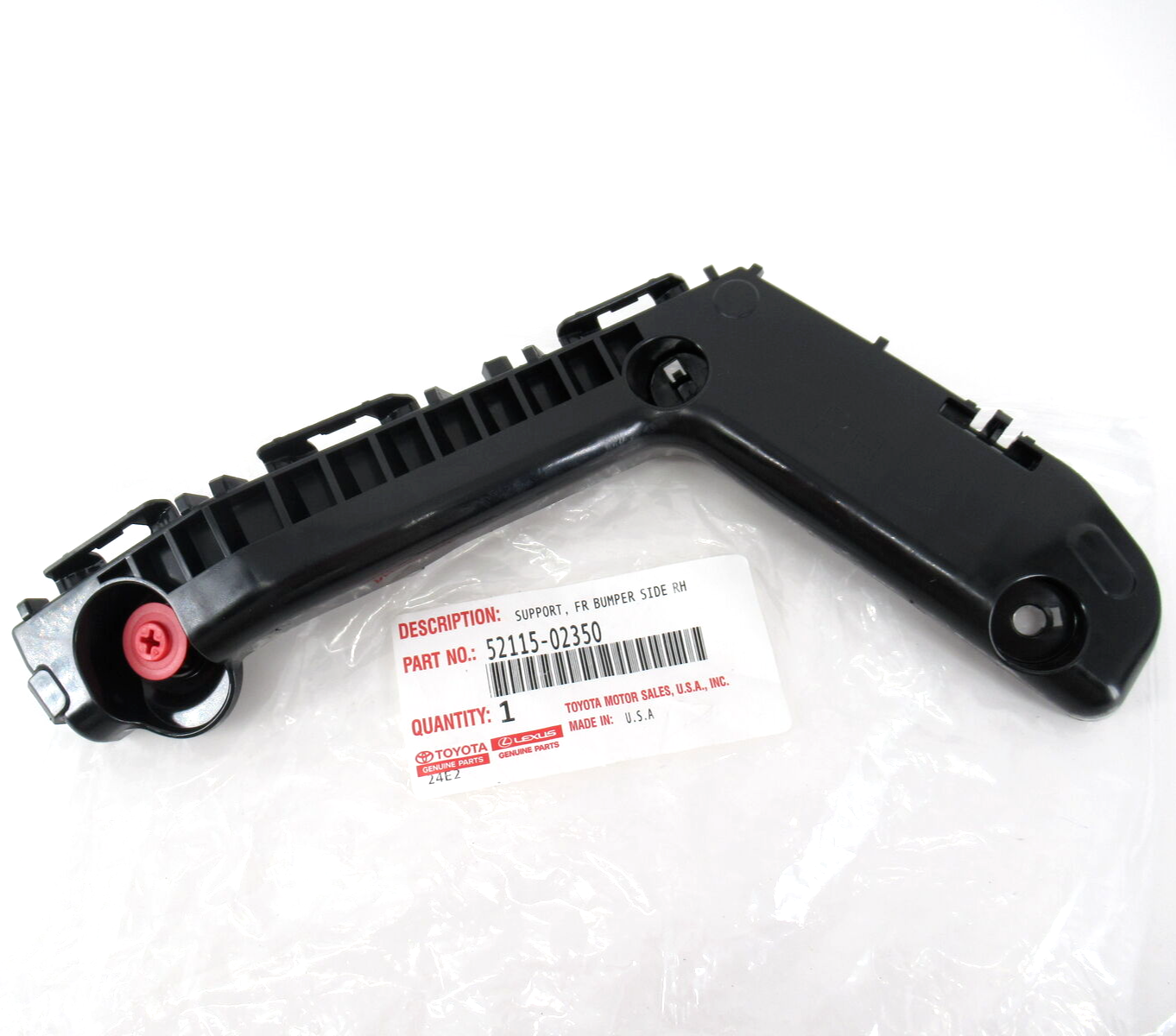 Genuine OEM Toyota 52115-02350 Passenger RH Front Bumper Bracket 2017 ...