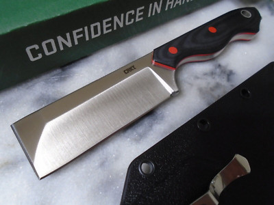 CRKT Razel Fixed Blade Cleaver Chisel Knife Full Tang D2 Micarta 4037 6 ...