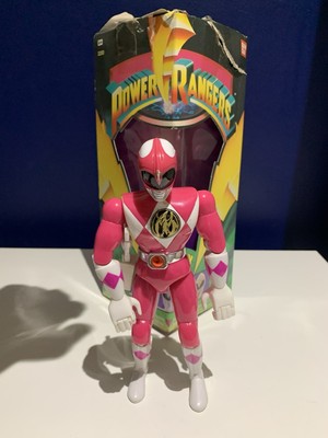 Retro rare Power Rangers pink Ranger Boxed Bandai Kimberly figure toy ...