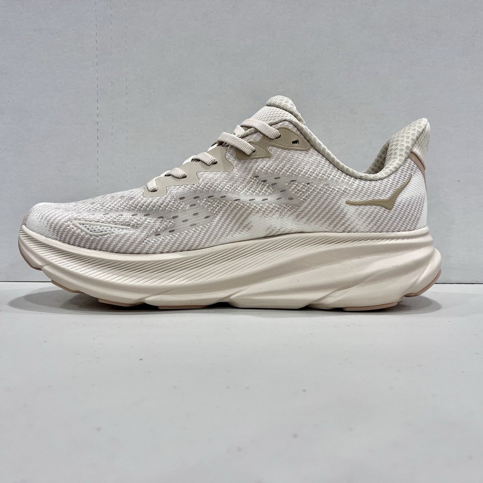 Size 7.5B Hoka Clifton 9 Women’s Running Shoes Beige New | eBay