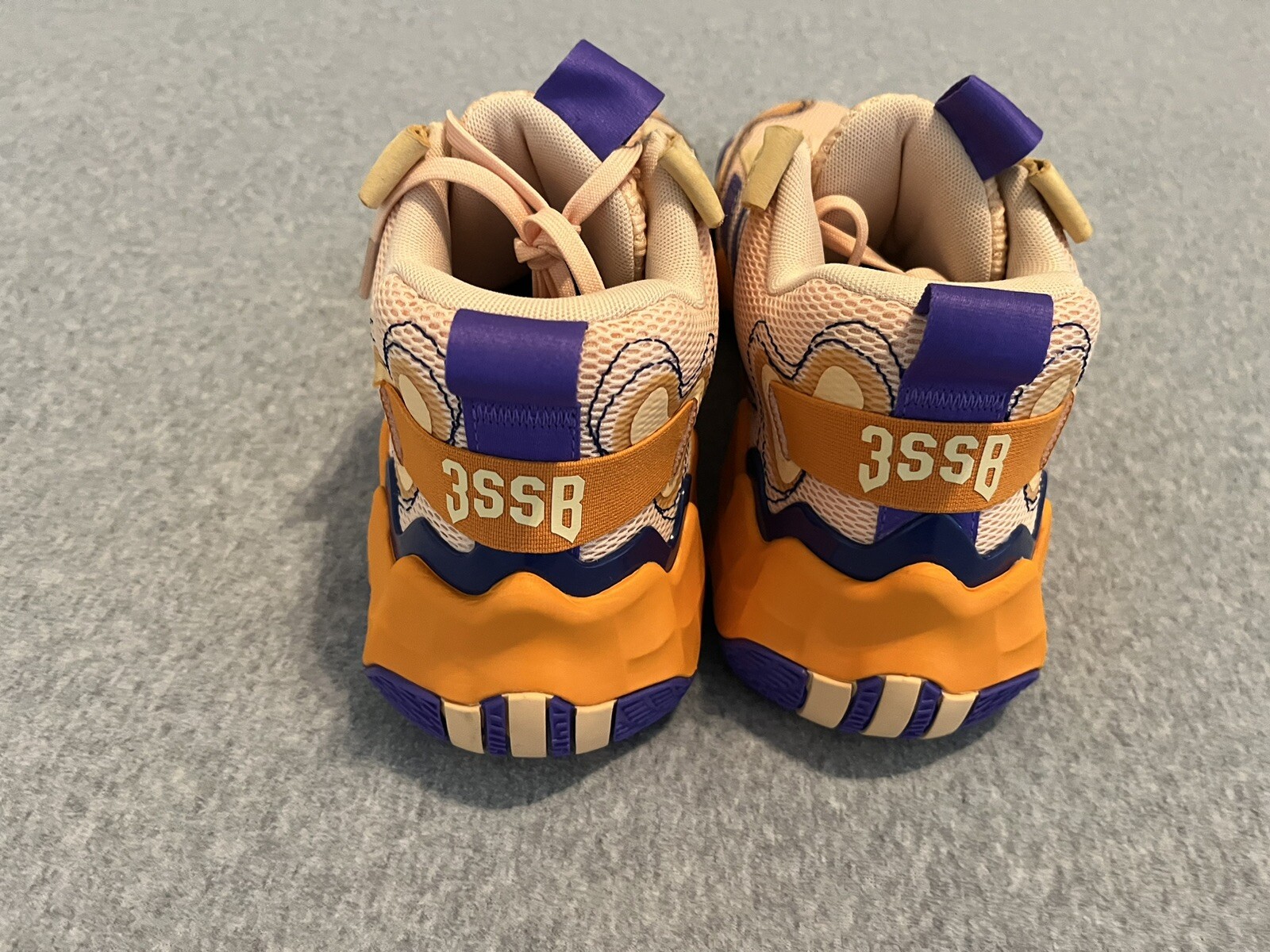 Adidas Exhibit B X 3SSB Basketball Shoes Orange Purple Mens Size 12 New ...