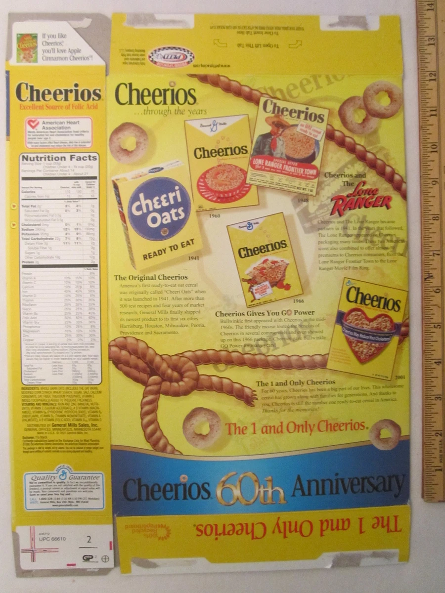 Cheerios Box Back