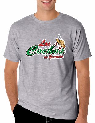 Los Cochos de Guerrero T-Shirt for Men's Color Gray 100% Cotton | eBay