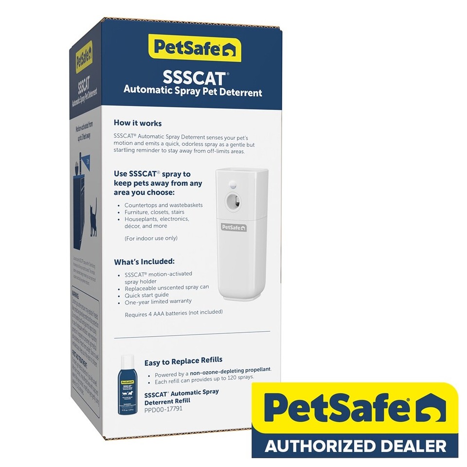 PetSafe SSSCat Spray Deterrent Dog Cat PPD00-18209 with Spray New model ...