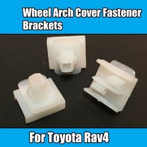 10x Clips For Toyota Rav4 Wheel Arch Cover Fastener Brackets White ...